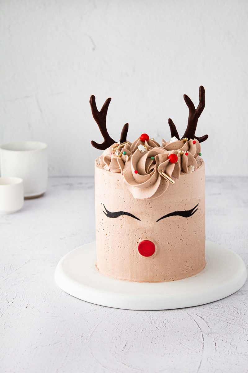Reindeer Cake - Rudolph the red nosed reindeer